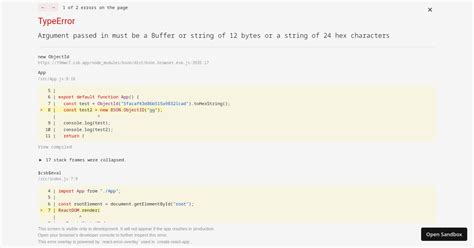 Object Ids Forked Codesandbox