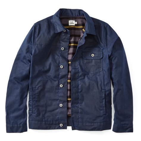 Flannel Lined Waxed Trucker Jacket Huckberry Jackets Men Fashion