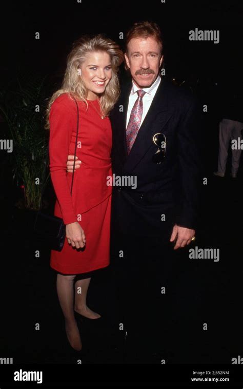 Chuck Norris And Monica Hall March 1991 Credit Ralph Dominguez