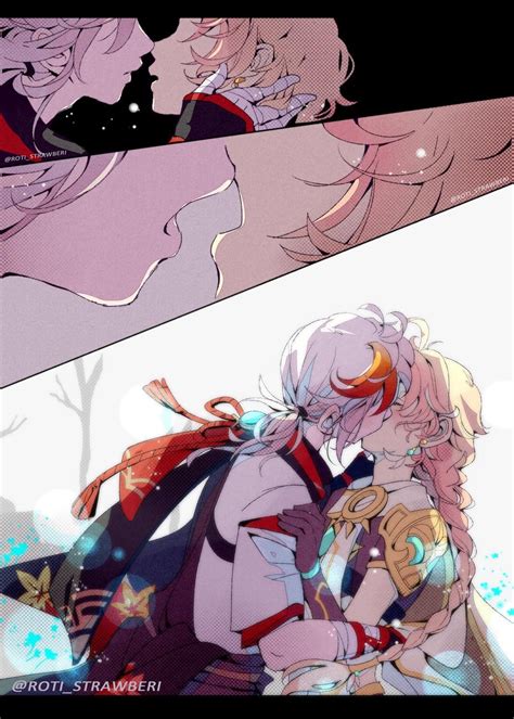 Test Of Courage With Kazuha ️ [kazuha X Aether] By Roti Strawberi Via Twitter R Genshingays