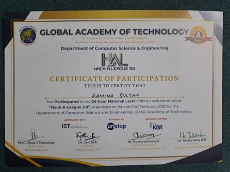 hackathon hack globalacademyoftechnology coding innovation learning aamina sultan