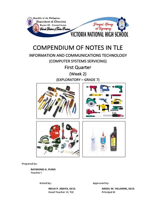 Ict 7 First Quarter Compendium Of Notes Week 2 Pdf Central Processing Unit Random Access