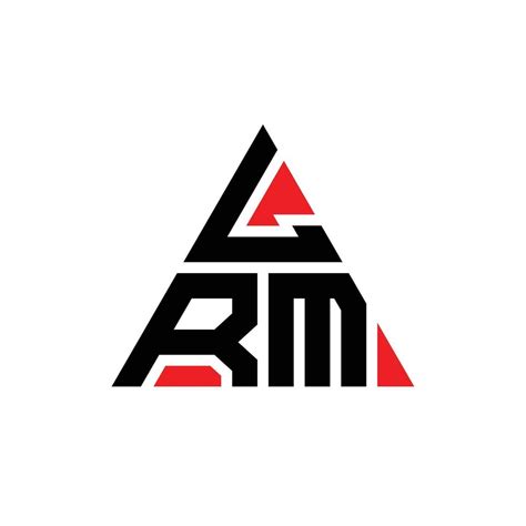 Lrm Triangle Letter Logo Design With Triangle Shape Lrm Triangle Logo
