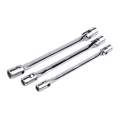 Xisaok 3 Pack Swivel Head Socket Wrench Set Spanner Screwdriver Bit