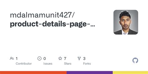 github mdalmamunit427 product details page html css js