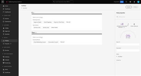 Manage Data Usage Policies In The Ui Adobe Experience Platform