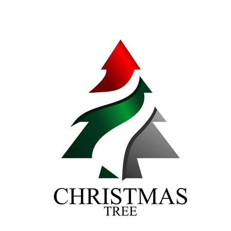 Modern And Simple Christmas Tree Logo Vector 12757807 Vector Art At
