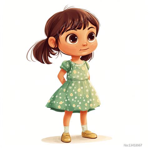 扎辫子的女孩ai图片下载 红动中国