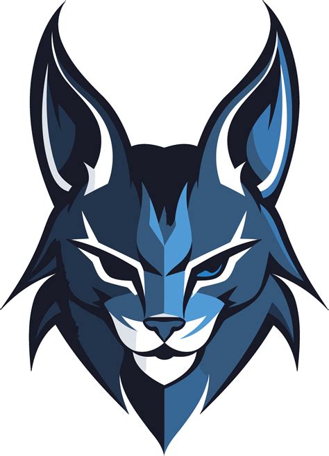 Blue Lynx Mascot Logo Design 49259811 Vector Art At Vecteezy