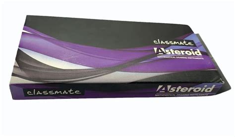 Black Base Metal Classmate Asteroid Geometry Box For Mathematical