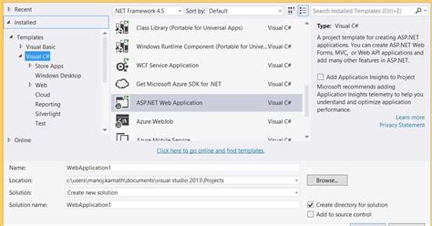 Developing Mvc5 Web Application