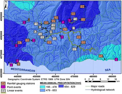 Spatial Classification Of The Average Annual Rainfall Classification Download Scientific Diagram