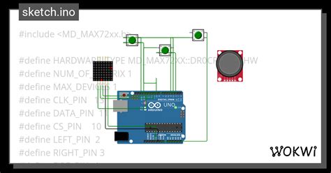 Nahueee 7 Space Invaders Con Botones Wokwi ESP32 STM32 Arduino Simulator