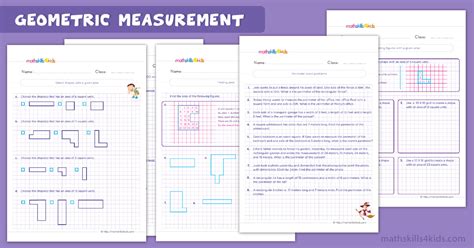 Geometric Measurement Activities For Grade 2 Perimeter And Area