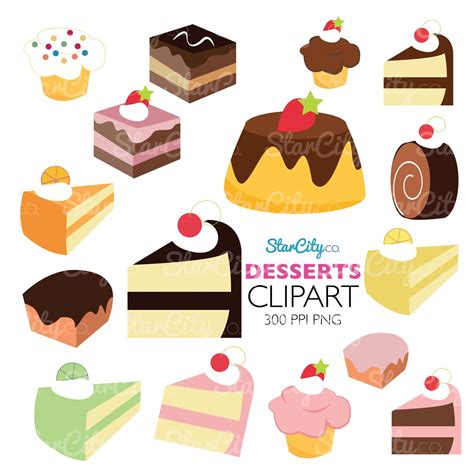 Dessert Clipart Cake Clip Art Sweets Graphics Pie Clipart Food
