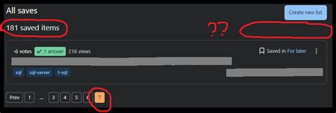 When Viewing Last Page Of A Saves List And It Has One Item Only The Filter Tabs Disappear