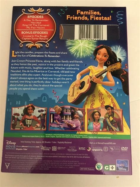 Elena Of Avalor Celebrations To Remember DVD RARE VINTAGE SHIPS N HOURS DVDs Blu
