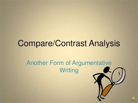 Compare And Contrast Analysis Writing