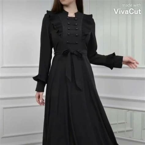 تصاميم فساتين اسود بنات خياطة اسود فصالات 2022 Youtube