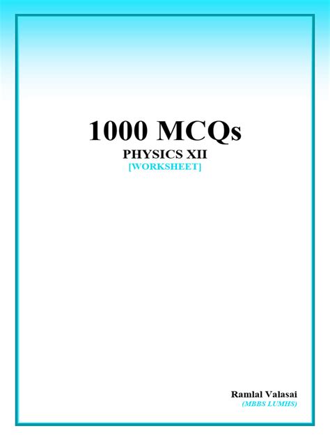 Physics Xii Mcqs Mdcat Pdf Heat Heat Capacity