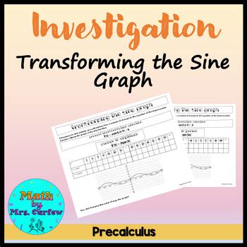 Precalculus Bundle Transforming Sine Cosine Tangent Investigation