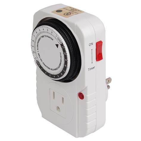 120v Timer Control 24hr Hydroponics Outlet Decorative Grow Light
