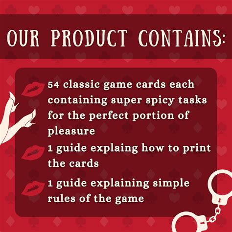 Spicy Couple Card Game Sex Game Classic Cards With Super Naughty Exercises Couple Game