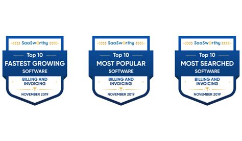 Invoicely Was Ranked In Top 10 Invoicing And Billing Software By Saasworthy
