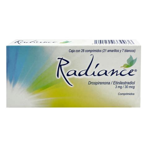 Radiance 3mg 30mcg Con 28 Comprimidos Farmacia Calderon