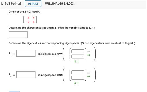 solved 1 [ 15 points] details willinalg9 3 4 003 consider