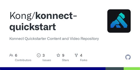 Github Kongkonnect Quickstart Konnect Quickstarter Content And