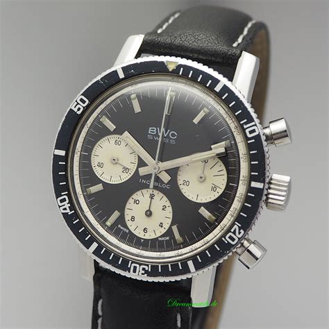 Bwc Swiss Vintage Chronograph Valjoux 72 Very Rare