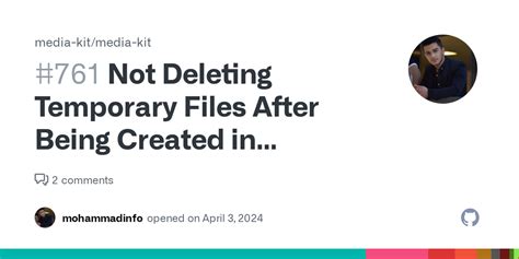 Not Deleting Temporary Files After Being Created In Memory · Issue 761