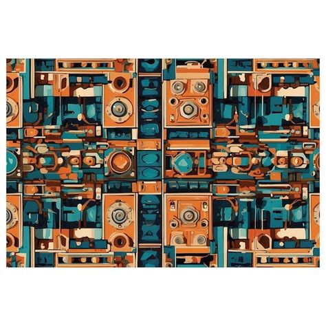 Bland Three Color Pattern Ilustration Design Premium Ai Generated Image