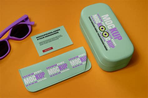 Sunglasses Case Mockup Design Premium Psd
