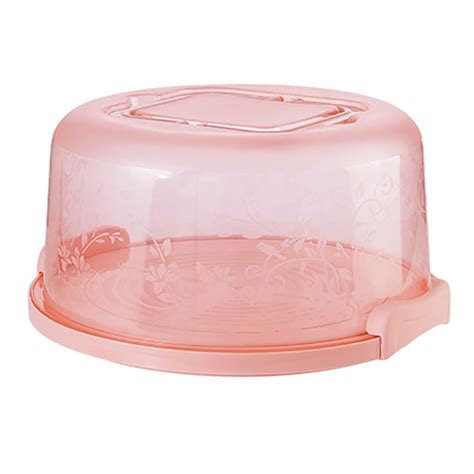 Portable Cake Storage Box Round Birthday Wedding K Vicedeal