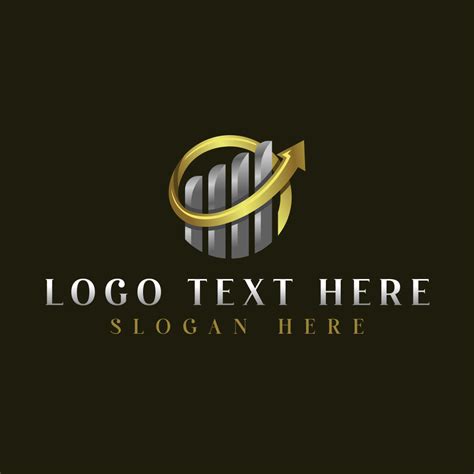 Growth Arrow Analytics Logo Elevate Your Brand With Premium Design