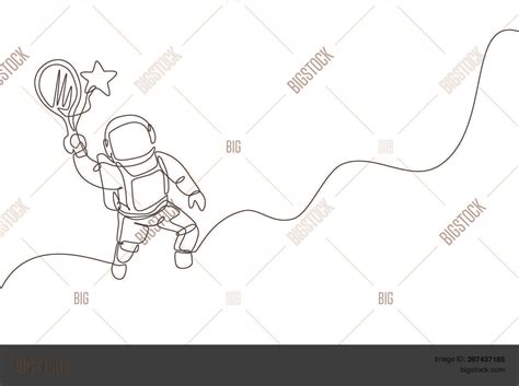 Single Continuous Vector And Photo Free Trial Bigstock