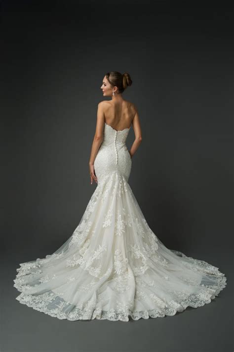 Daniela Dress Lace Strapless Wedding Dress Grace Ivory Wedding