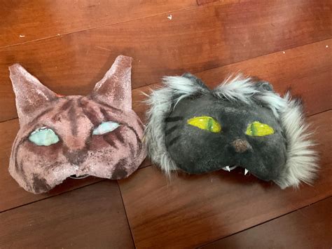 Therian Masks Grey Cat Hairless Cat Etsy