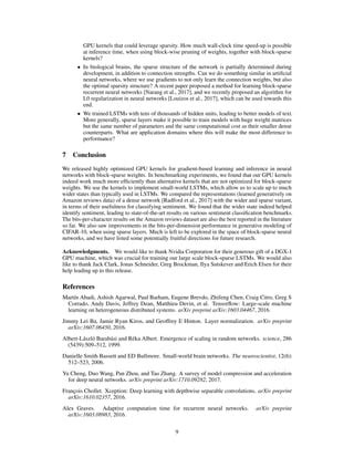 GPU Kernels For Block Sparse Weights PDF