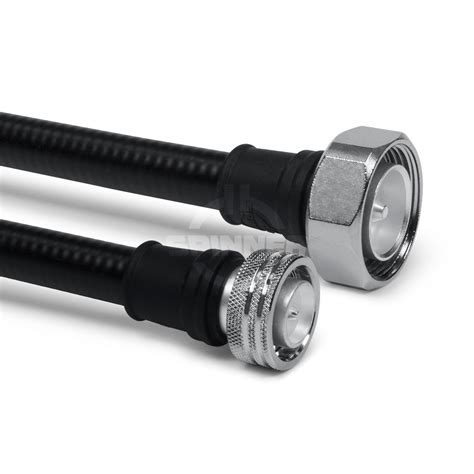 Coaxial Jumper Cable Assembly Sf 12 50 Pe 7 16 Male 43 10 Male Push