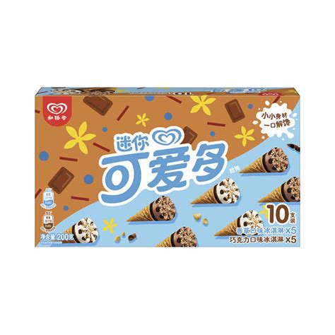 迷你可爱多甜筒 香草and巧克力口味冰淇淋 8x300ml 200g