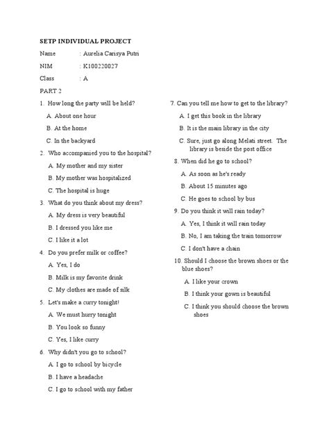 Setp Individual Project Part 2 Pdf