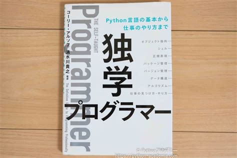 【レビュー】独学プログラマー Python言語の基本から仕事のやり方まで【目次など】