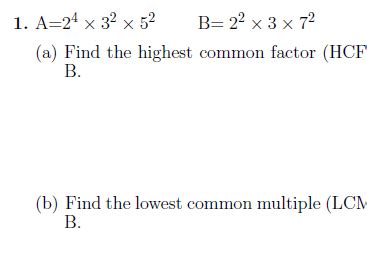 Product Of Primes HCF And LCM Teaching Resources