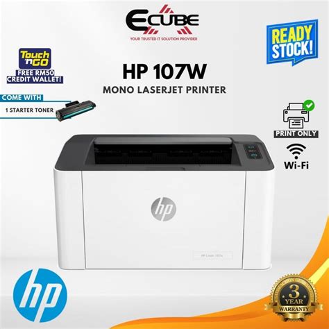 Hp Laserjet Printer 107w Wifi Single Function Mono Laserjet Printer