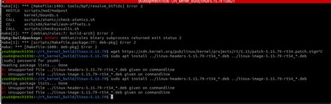 Error While Setting Up Ubuntu With A PREEMPT RT Kernel Issue UniversalRobots Universal