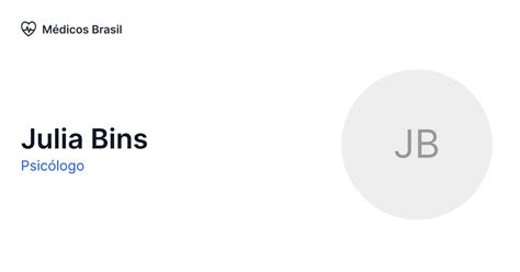 Julia Bins Psicólogo Médicos Brasil