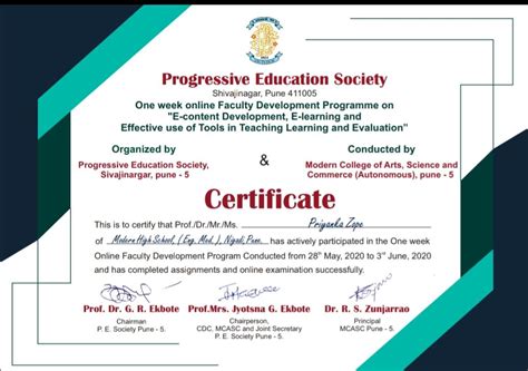 priyanka zope on linkedin successfully completed fdp